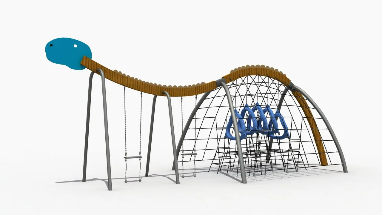 Dinosaur Rope Climber - Kidzspace